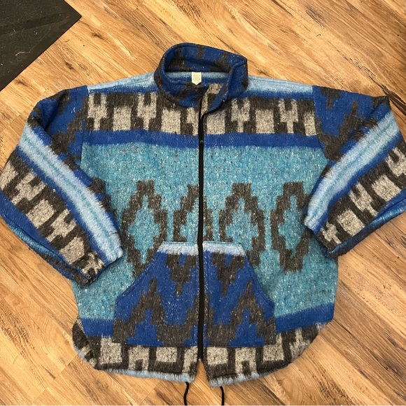 Vintage | Jackets & Coats | Mens Vintage Full Zip Aztec Print Knit ...